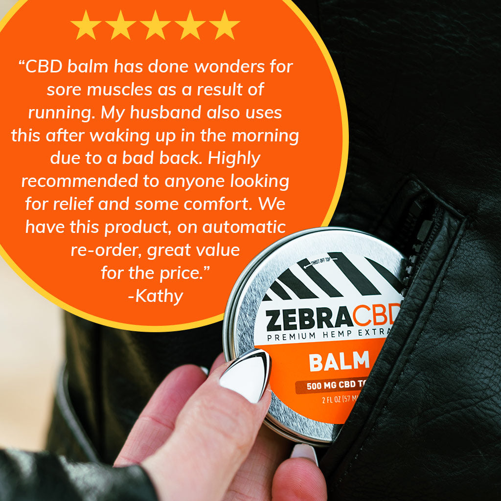 CBD Balm for Muscles & Joints With Premium Hemp | ZebraCBD - Zebra CBD