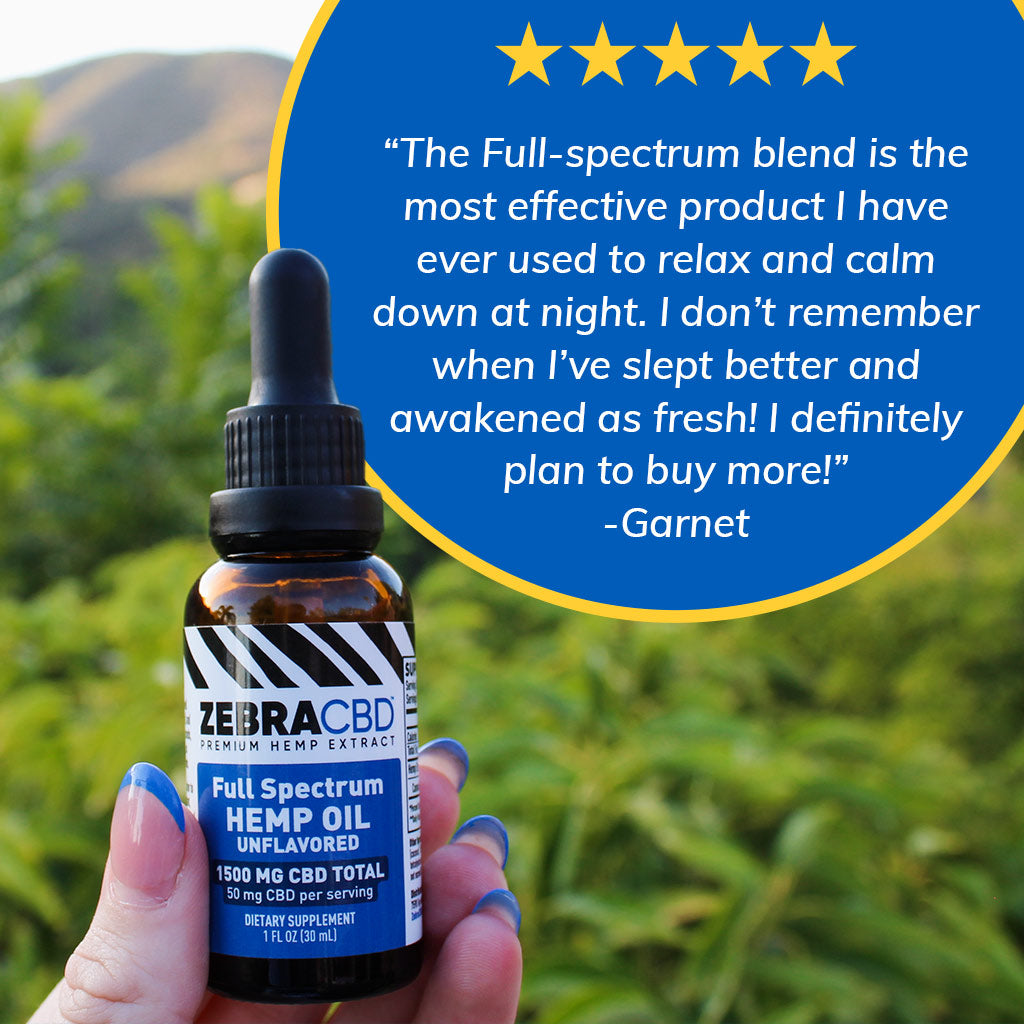 Full Spectrum CBD Oil Blend | Zebra CBD