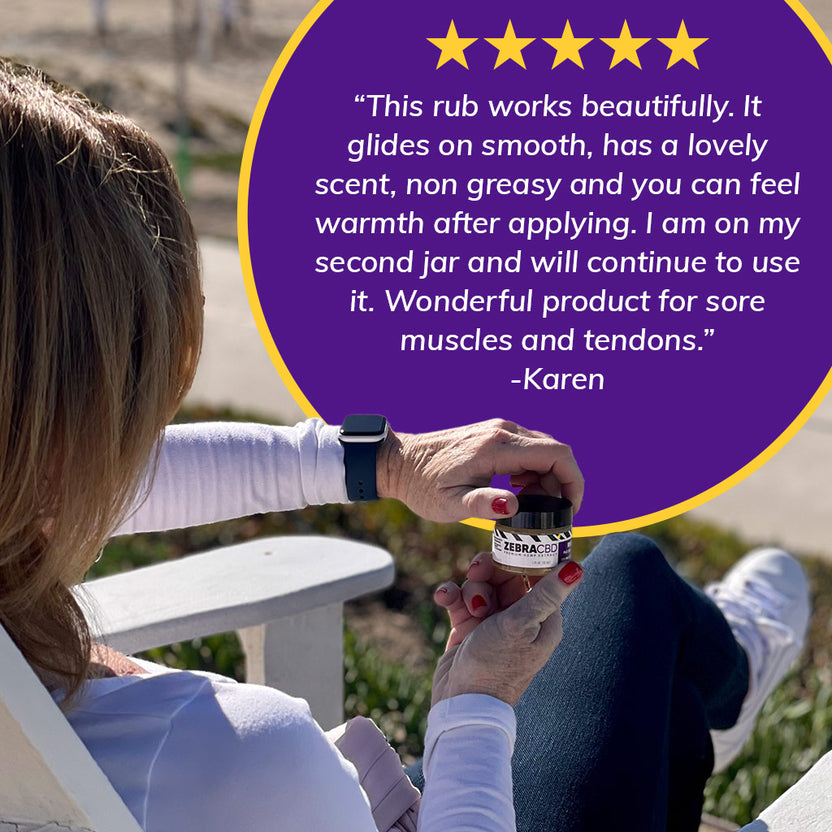 CBD Muscle Rub With Premium Hemp Extract | Zebra CBD