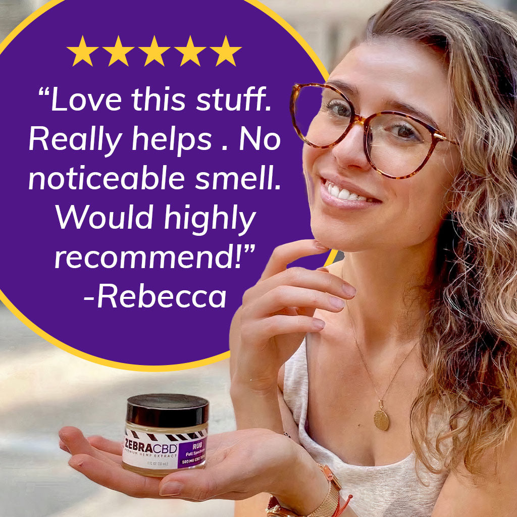 CBD Muscle Rub for Pain Relief & Recovery | Zebra CBD