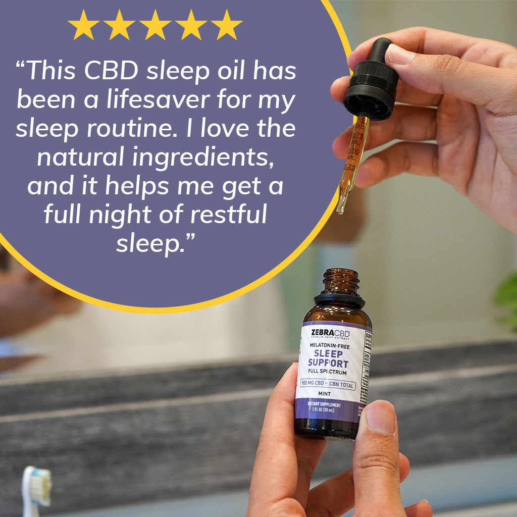 CBD Sleep Oil - Melatonin Free | Zebra CBD