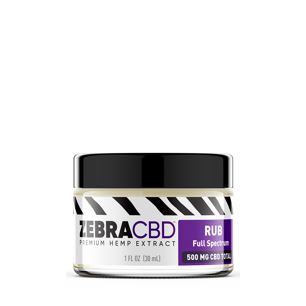 CBD Muscle Rub for Pain Relief & Recovery | Zebra CBD
