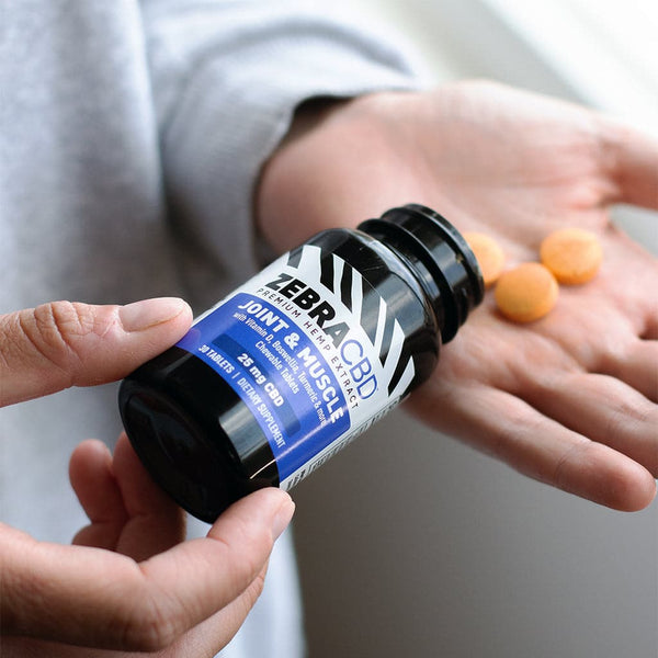 CBD Joint & Muscle Tablets - Zebra CBD